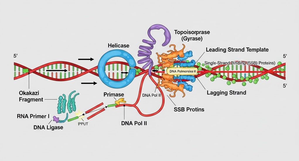 Replikasi DNA: Mesin Penyalin Kehidupan di Dalam Sel - ikons.id